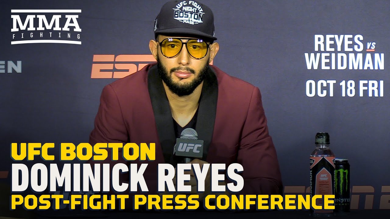 UFC on ESPN 6 Post-Fight Press Conference: Dominick Reyes - MMA ...