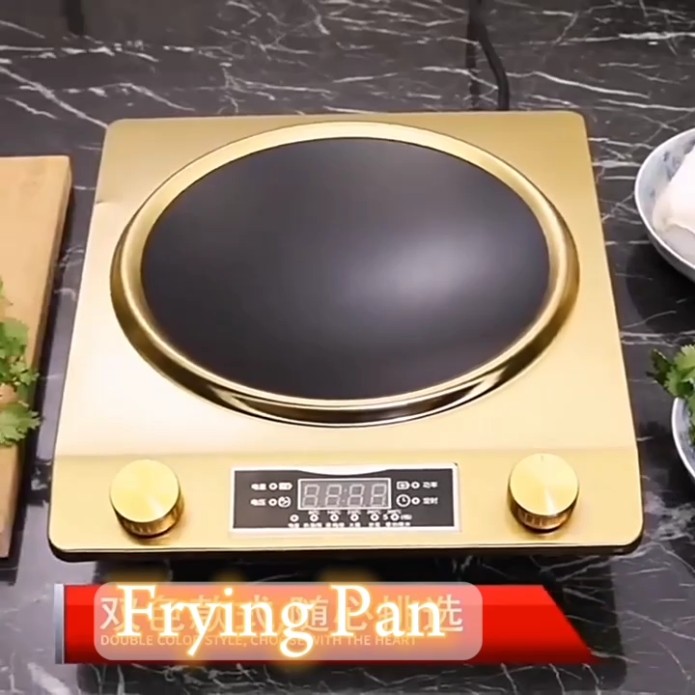 Frying Pan Induction concave new frying concave Stove - YouTube