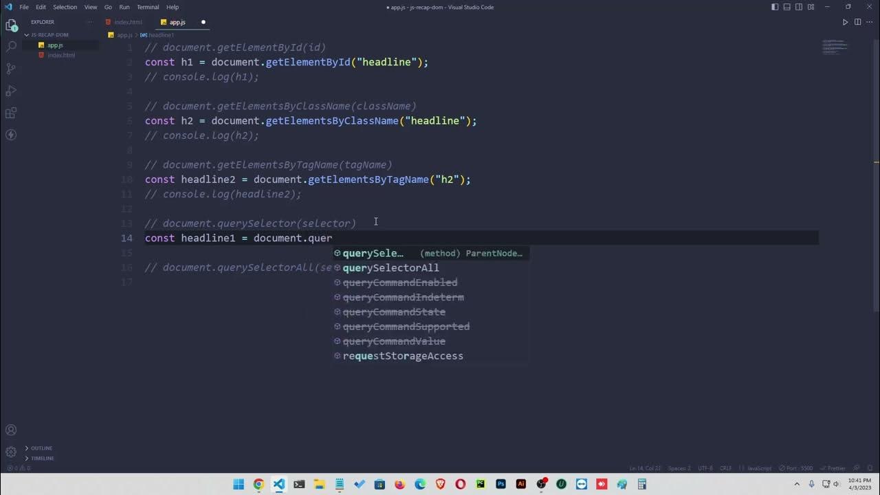 JavaScript DOM Recap for Beginners - YouTube