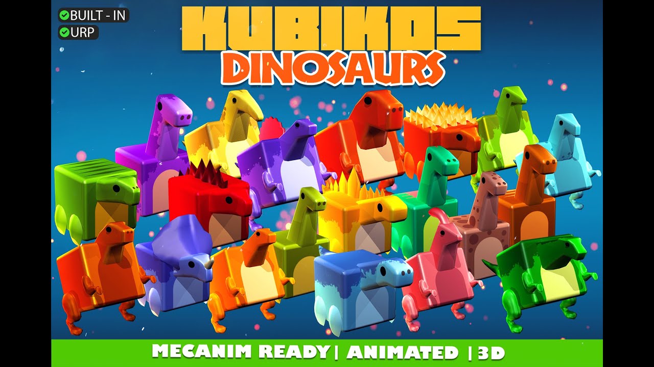 KUBIKOS - Cube Dinosaurs | Unity Asset Store - YouTube