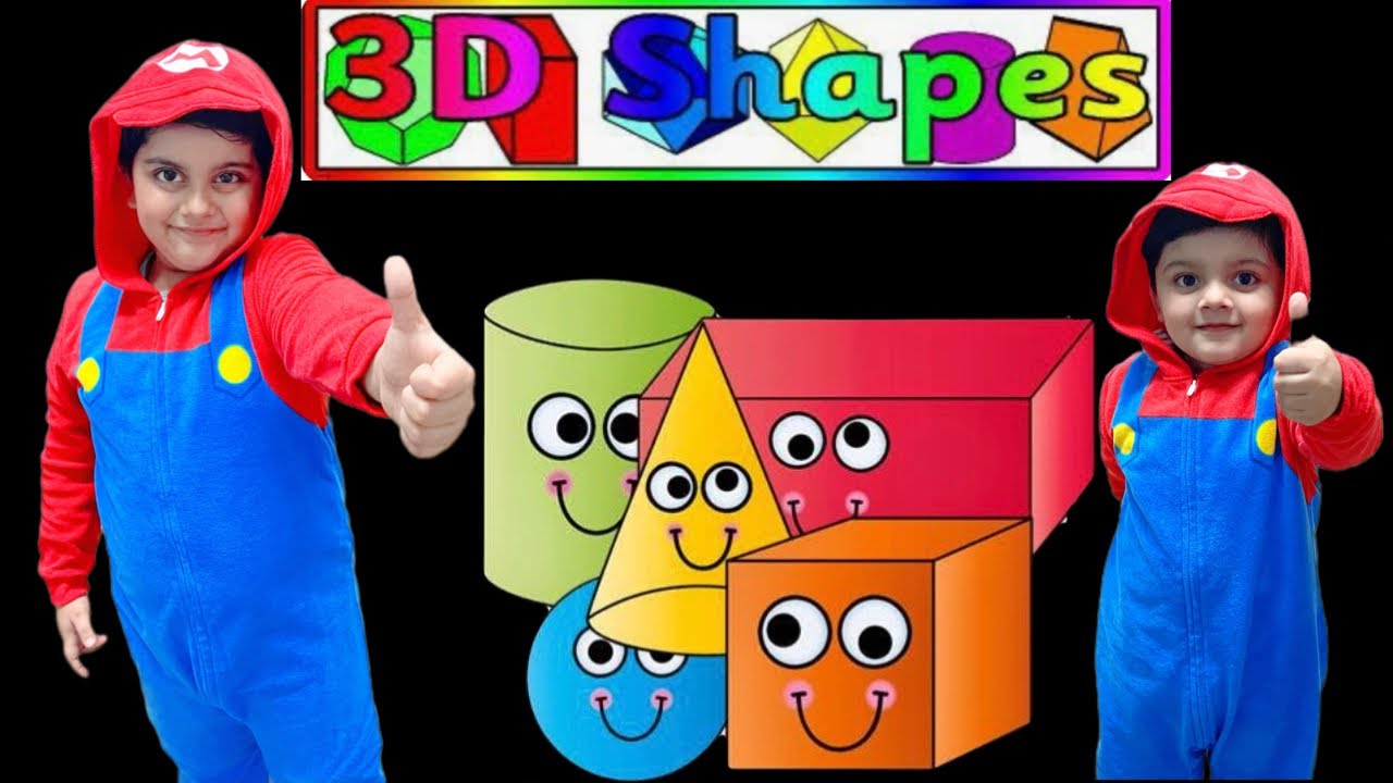 3d shapes | shapes song | 3d shape nursery rhyme | kids song - YouTube