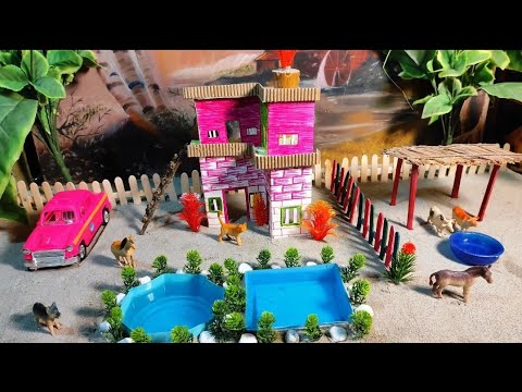 miniature farm house | clay farm house #minifarmhouse #diyfarmdiorama # ...