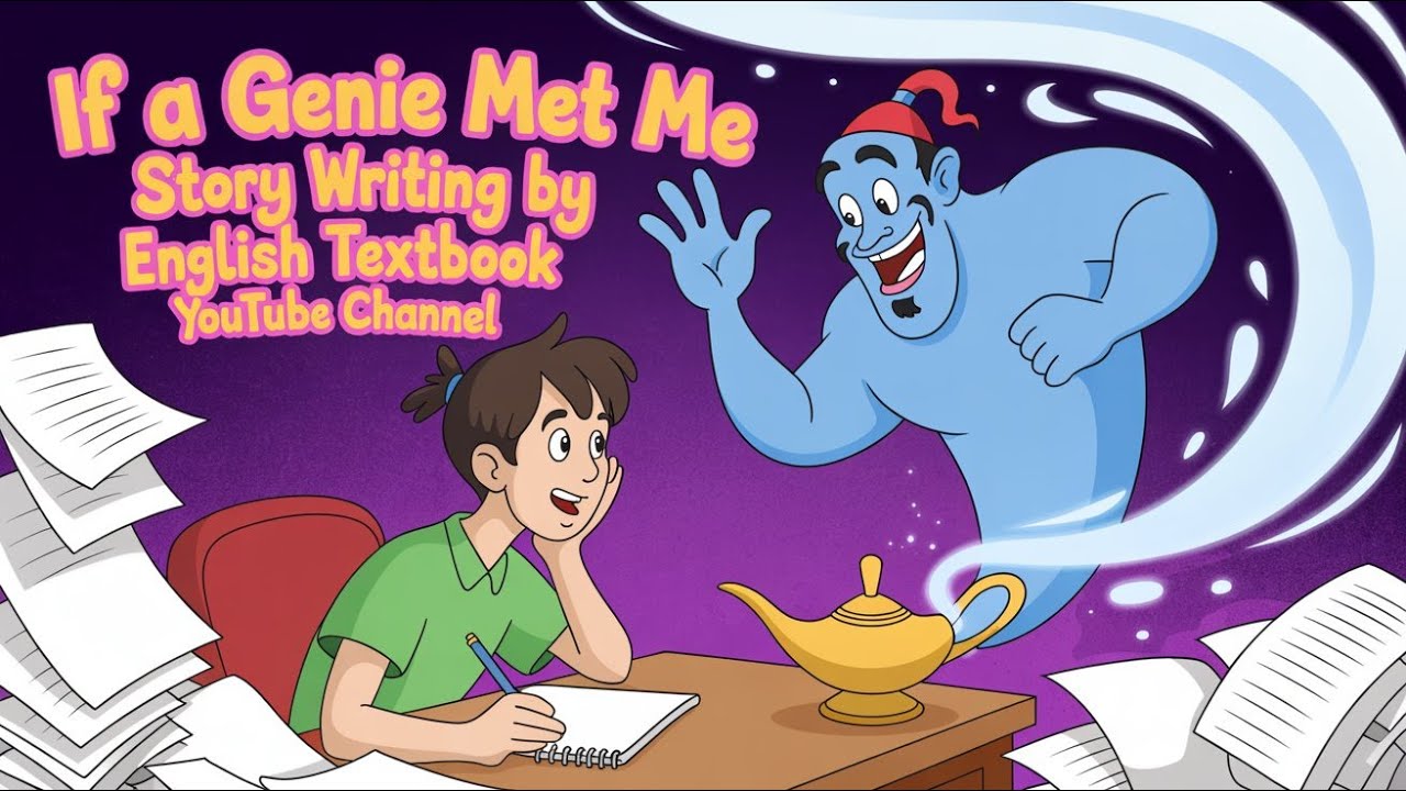 If a Genie Met Me Story Writing By Ashoka Biswas #englishashoka - YouTube