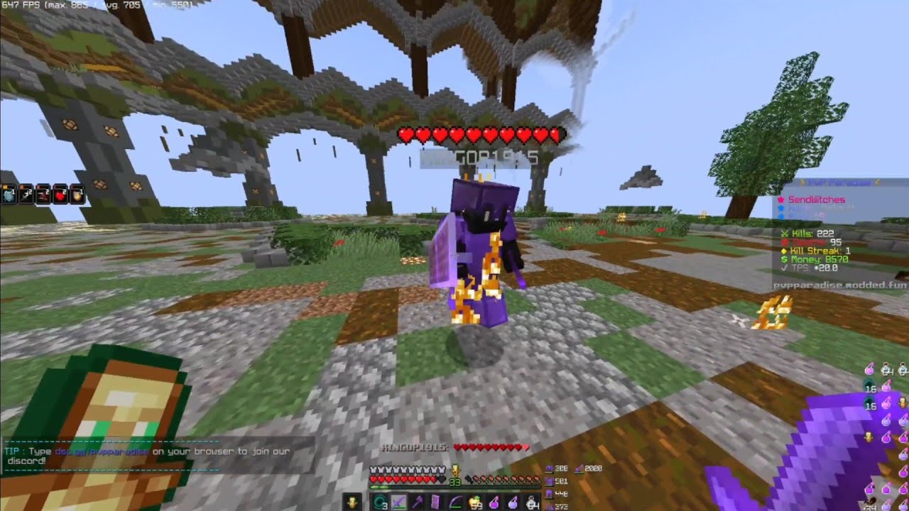 SMP kit + neth pot pvp in ( PVPPARADISE ) @SenpaiSpider @aTerroRR ...