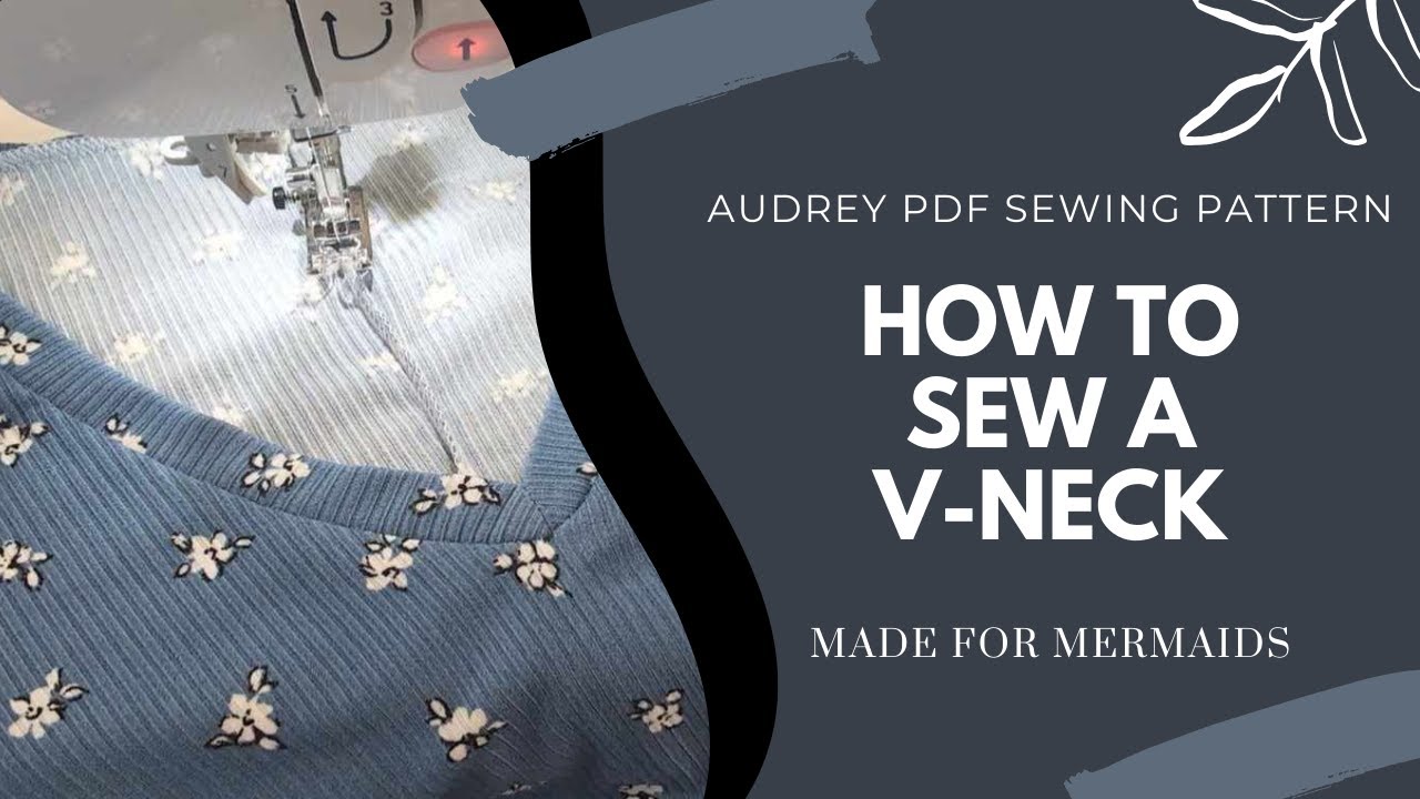 How to sew a v-neck - YouTube