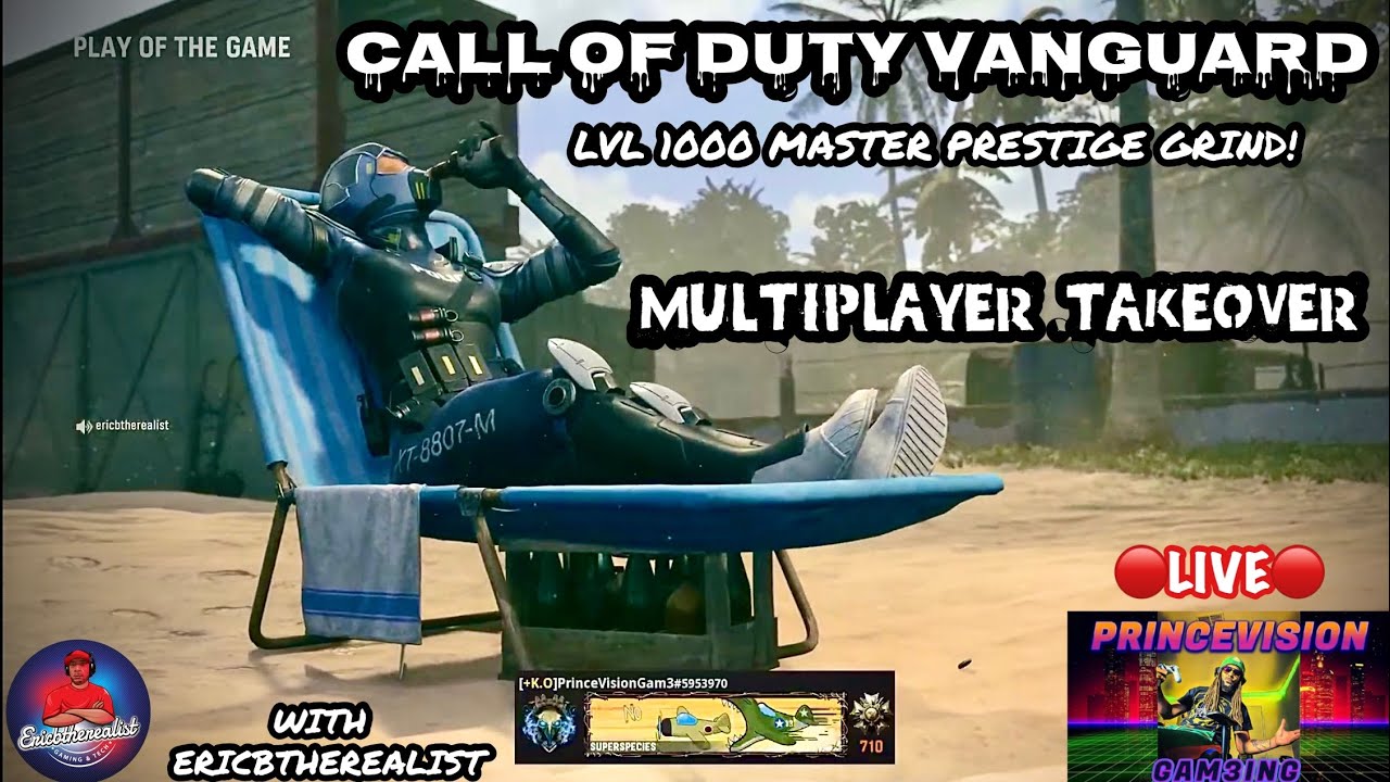 PVG *LIVE* CALL OF DUTY VANGUARD LVL 1000 MASTER PRESTIGE GRIND.. LETS PLAY SOME SHIPMENT! 🥷🏾 ...