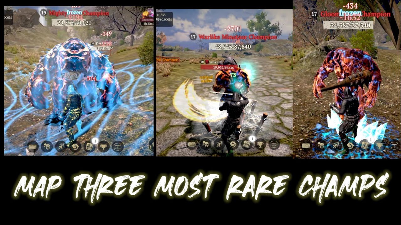 Evil lands : Map three most rare champs - YouTube