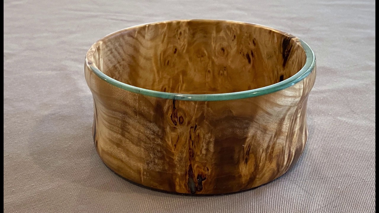 Woodturning Spalted Pecan & Resin - YouTube