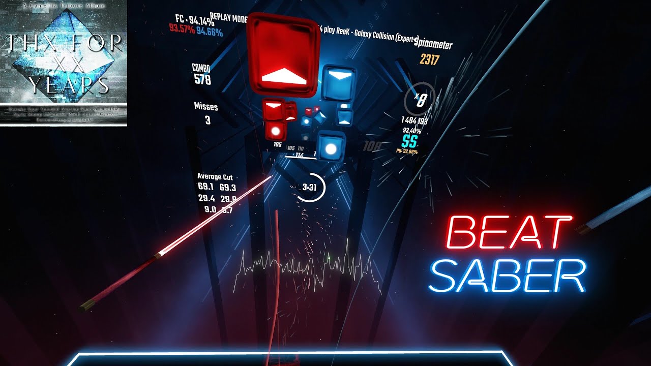 Beat Saber | Reek - Galaxy Collision [E+] 92.88% SS - YouTube
