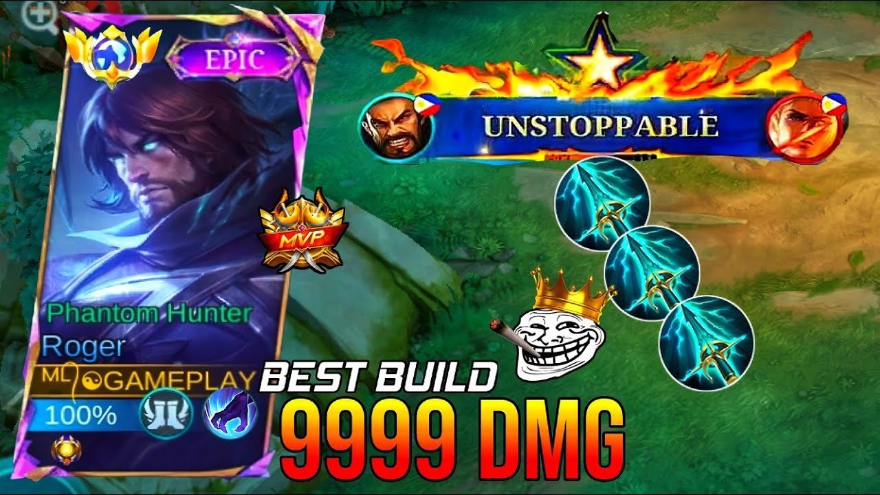 THE PERFECT!! ROGER BEST BUILD 2025 (WITH 9999 DMG!! - TOP GLOBAL ROGER ...