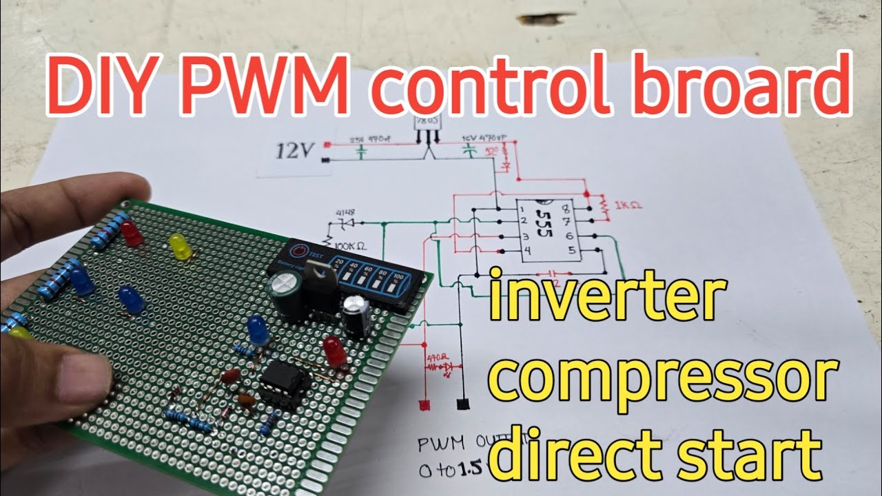 Inverter board samsung tester UVW ,DIY pwm control - YouTube