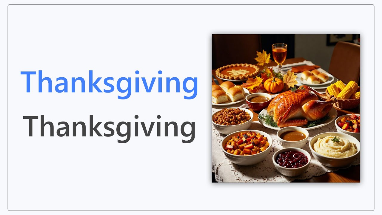29 Thanksgiving Words in German | Wortschatz zum Thema Thanksgiving ...