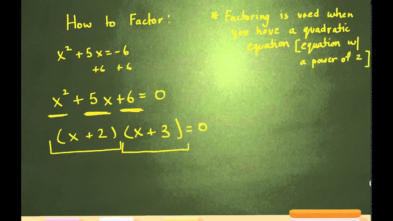 Factoring - YouTube