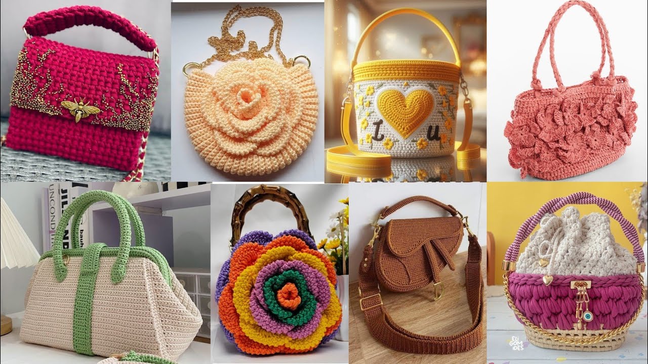 Easy_Going Crochet Handle Bag design || Boho chic Handle Bag Super Neat ...