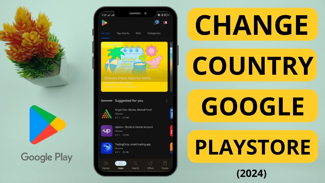 How to Change Country in Google Play Store (2024) - YouTube