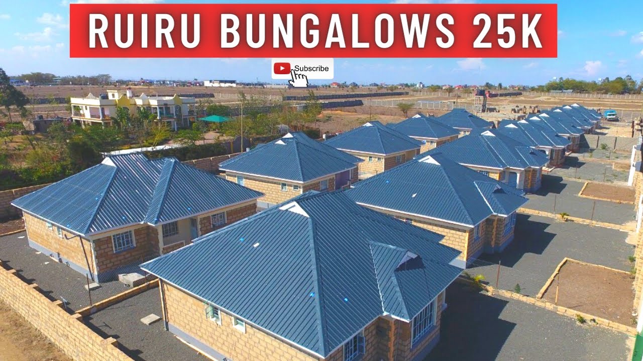 OMG! We Found Two Bed Bungalows @25k Ruiru, Mugutha 11 Units In A Gated ...