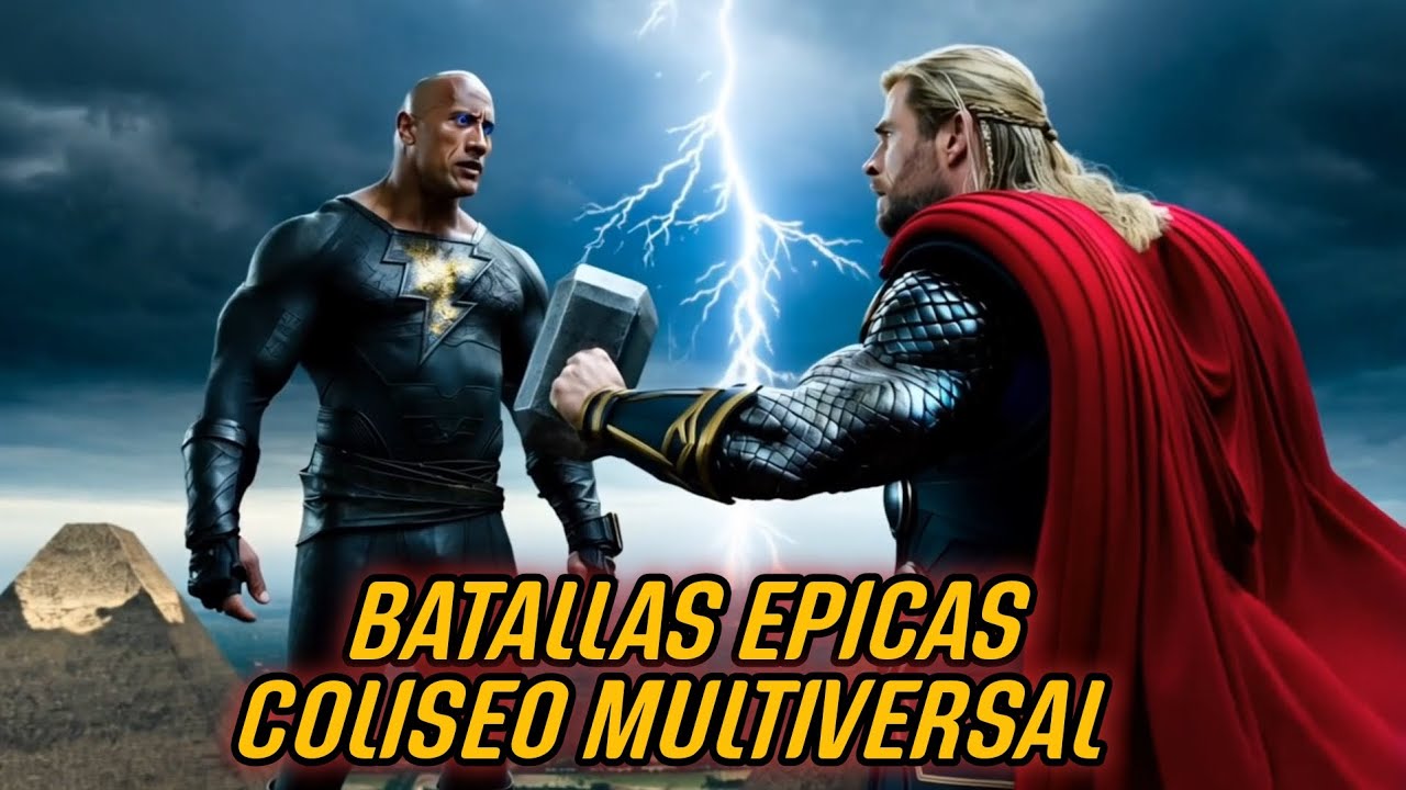 Batallas Epicas entre Héroes y Villanos en el COLISEO MULTIVERSAL - YouTube