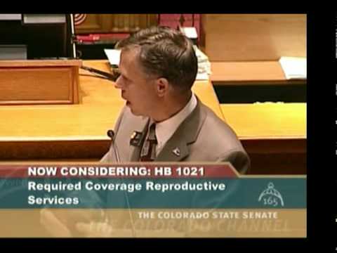 Senator Kevin Lundberg on Colorado House Bill 10-1021 Thursday, March ...