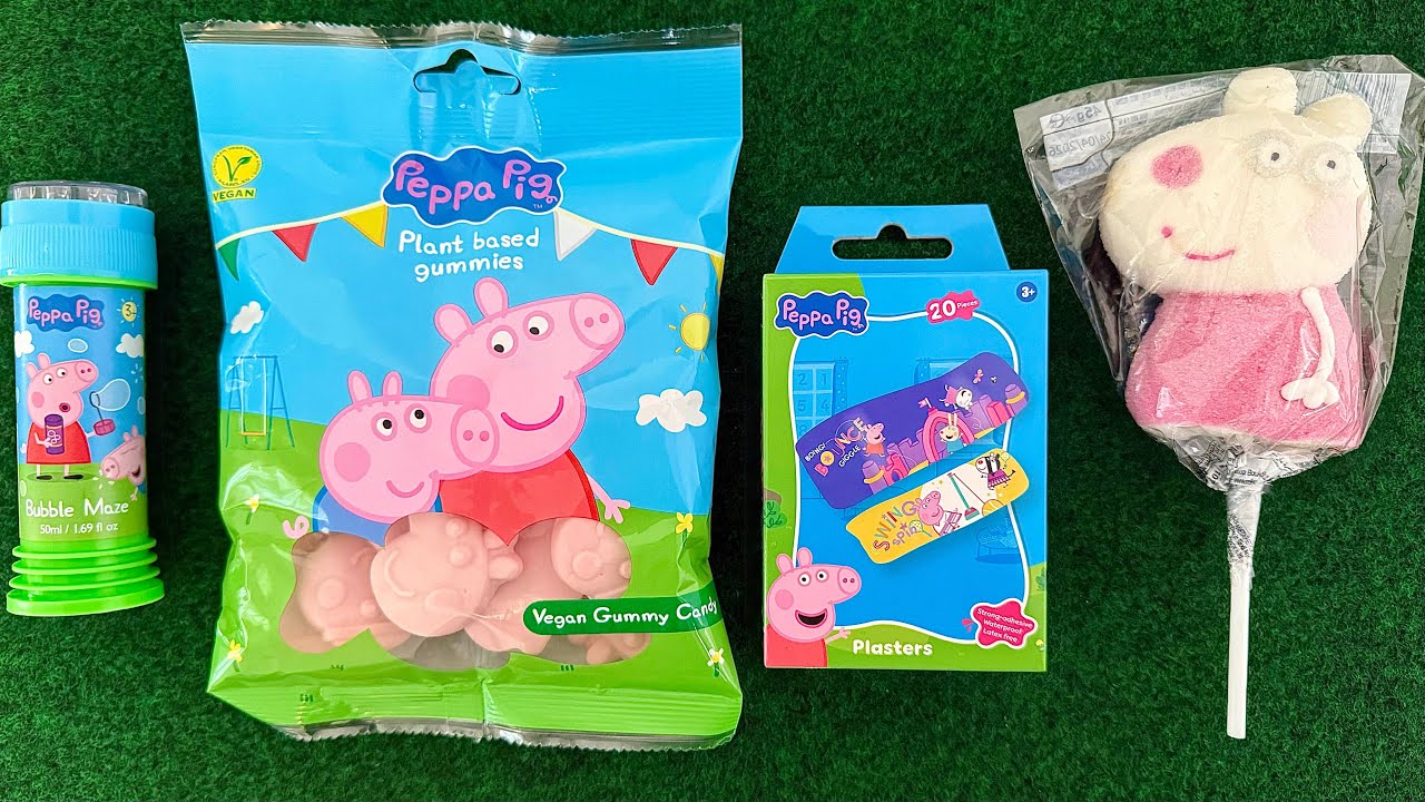 Satisfying Video with Unboxing PEPPA PIG Yummy gummy & Yummy Sweet ...