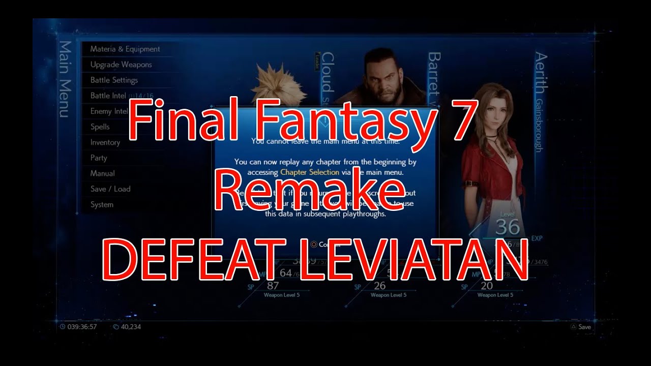 Final Fantasy 7 Remake: Leviathan Boss Fight - YouTube