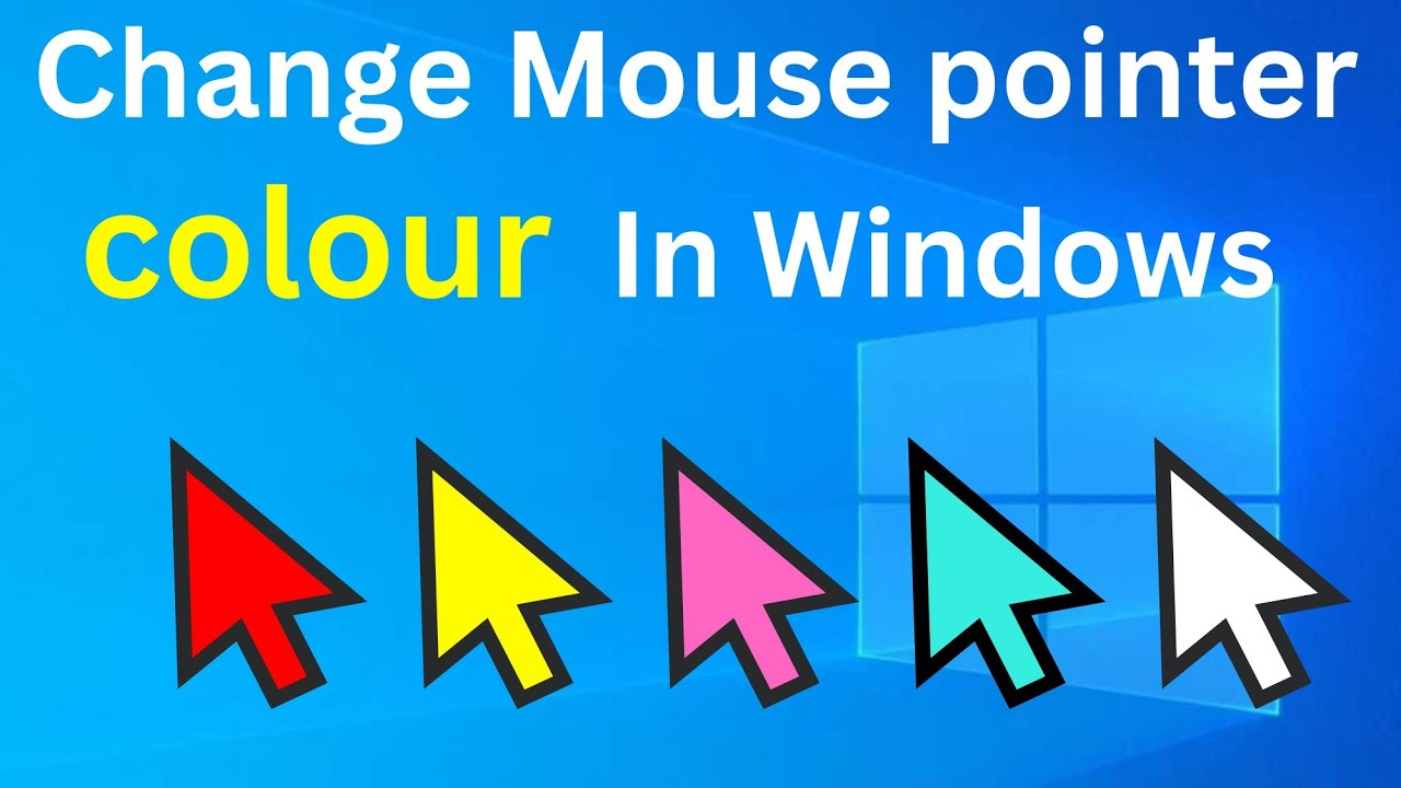 How To Change Mouse Pointer Colour In Pc or Laptop | how to change mouse pointer colour in ...