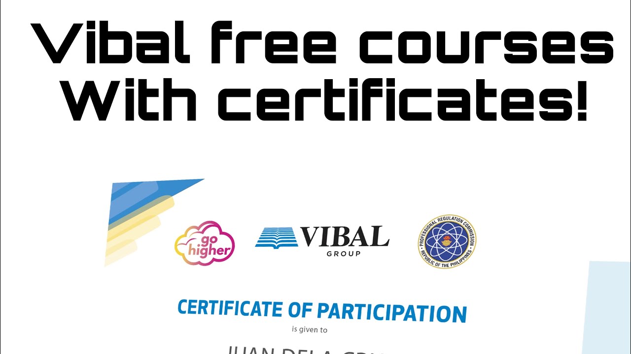 Vibal courses with certificates ! | CPD units ? | vlog 06 - YouTube