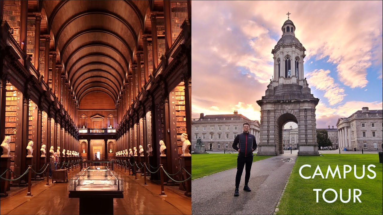 Trinity College Dublin campus TOUR - Long Room Library, Ireland | Ovi ...