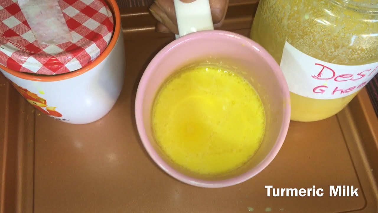 INDIAN HALDI MILK l TURMERIC MILK l GOLDEN MILK LATTE l reduces ...