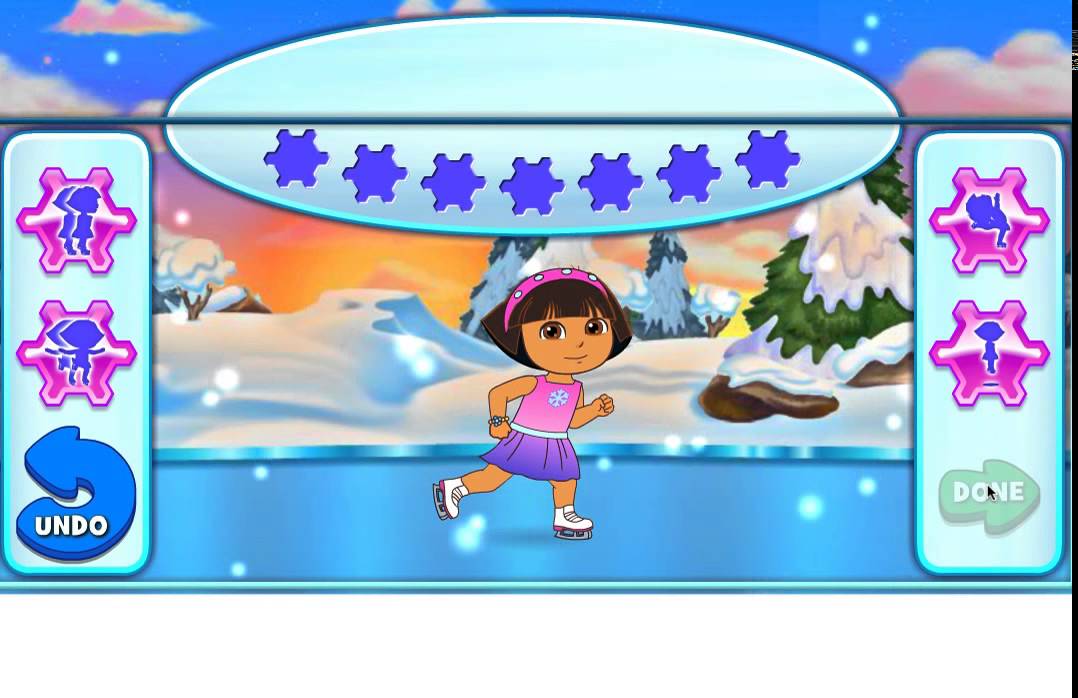 Dora the Explorer - Dora Ice Skater - Dora Cartoon - YouTube