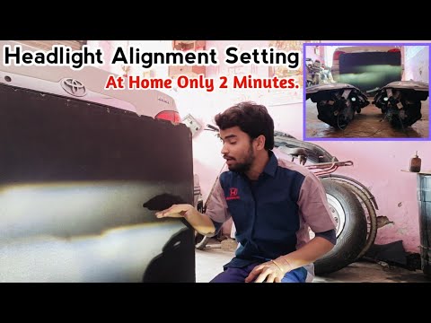How To Set Car Headlight Alignment And Focus | Headlight Setting Only 2 ...