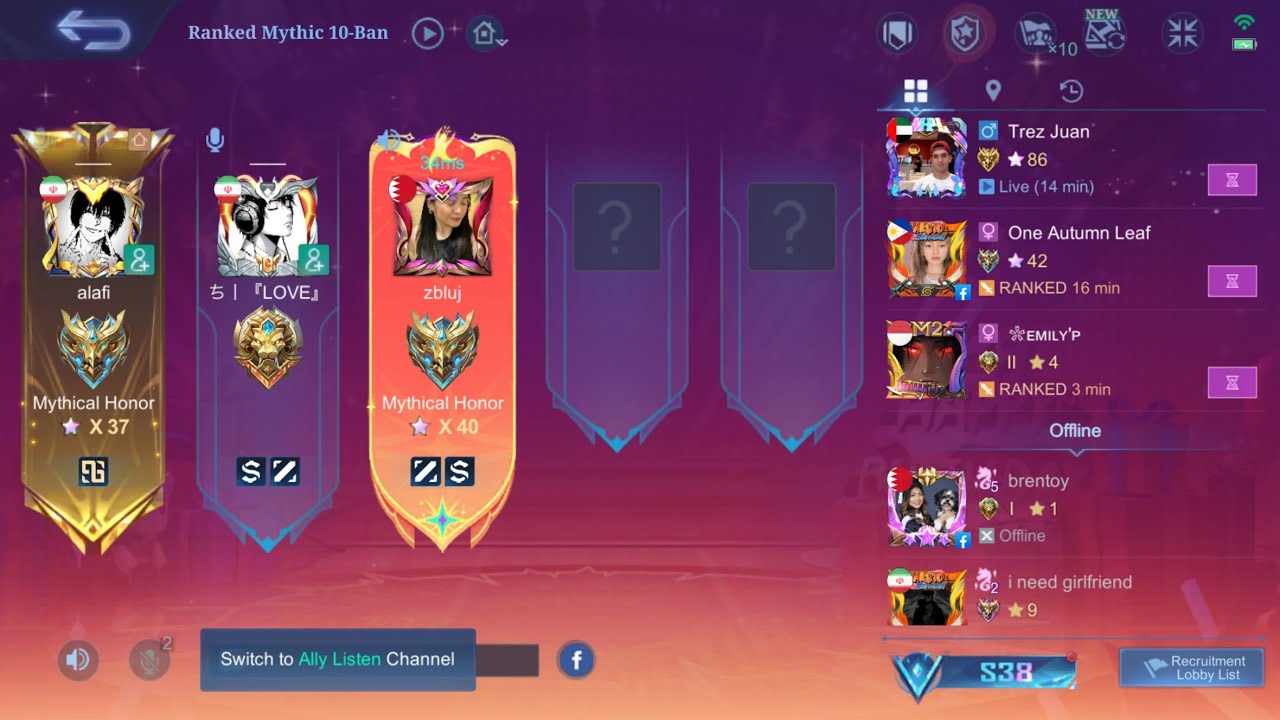 S38 MYTHICAL HONOR TIER GAMEPLAY #MobileLegends #MLBB - YouTube