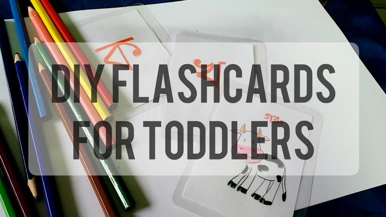 DIY flashcards For toddlers | super easy flashcards without a machine ...