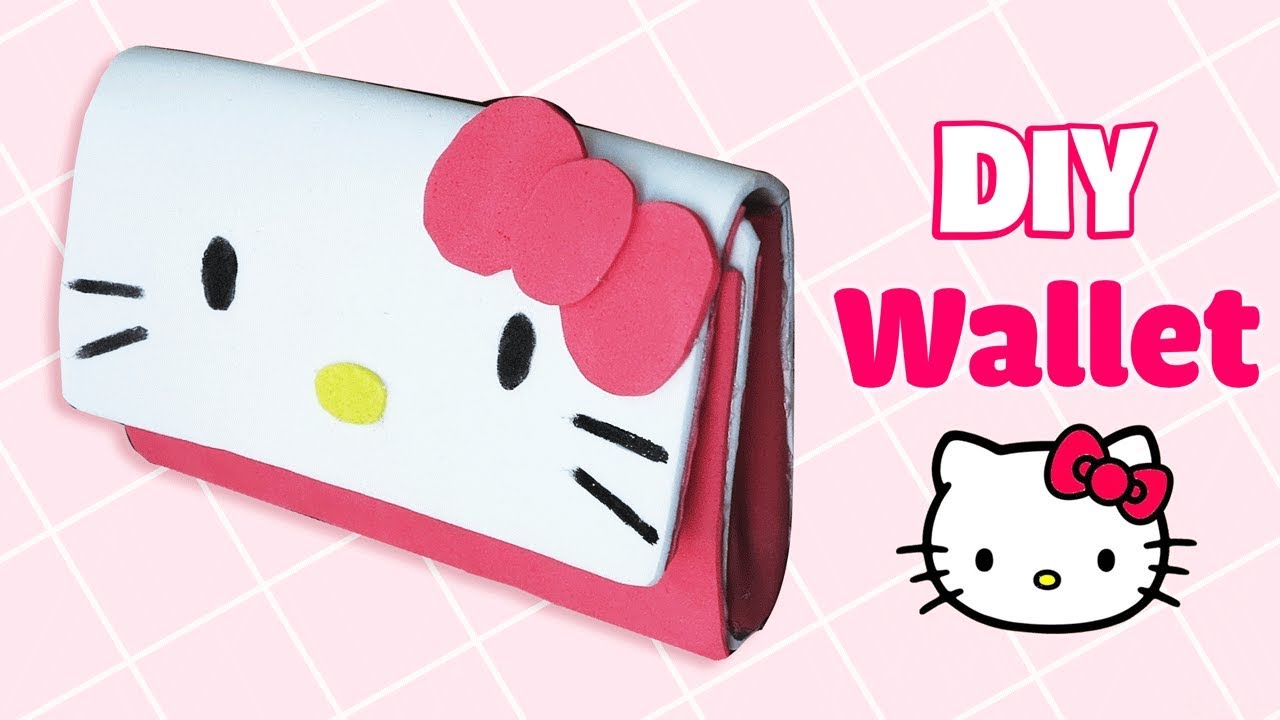 Cách làm Ví Tiền HELLO KITTY siêu dễ thương! - YouTube