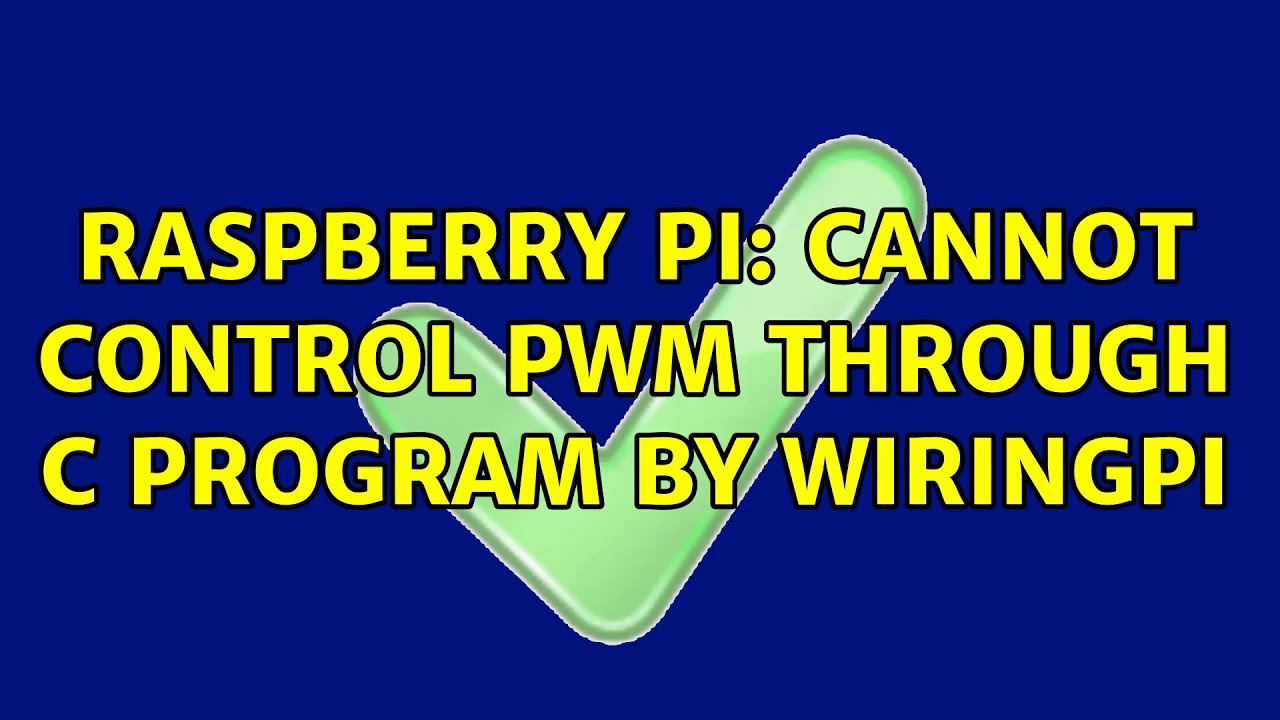 Raspberry Pi: Cannot control pwm through c program by wiringpi (2 ...