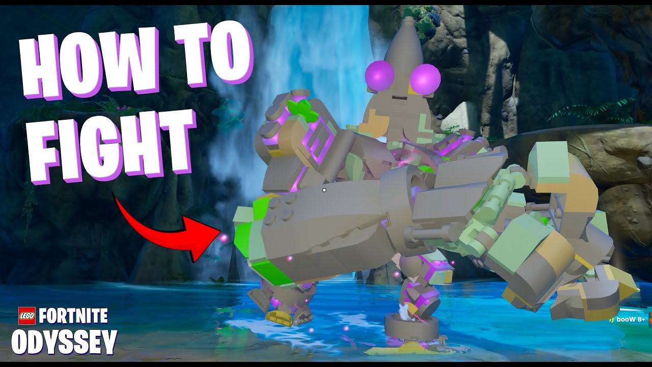 How to FIGHT a Storm-Sick Golem in LEGO Fortnite Odyssey - YouTube