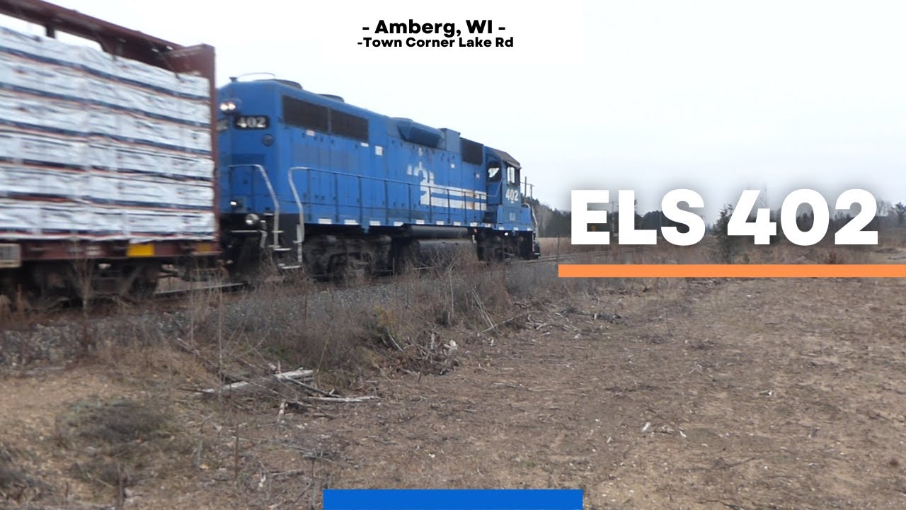 First Video of 2024! ELS 402 & an Garbage Truck! #railroad #train #garbagetruck - YouTube