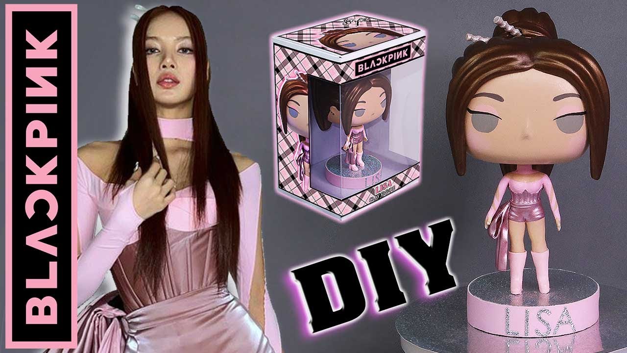 🖤💗100% DIY: Crea tu propia Funko Pop de Lisa de BlackPink (Caja y ...