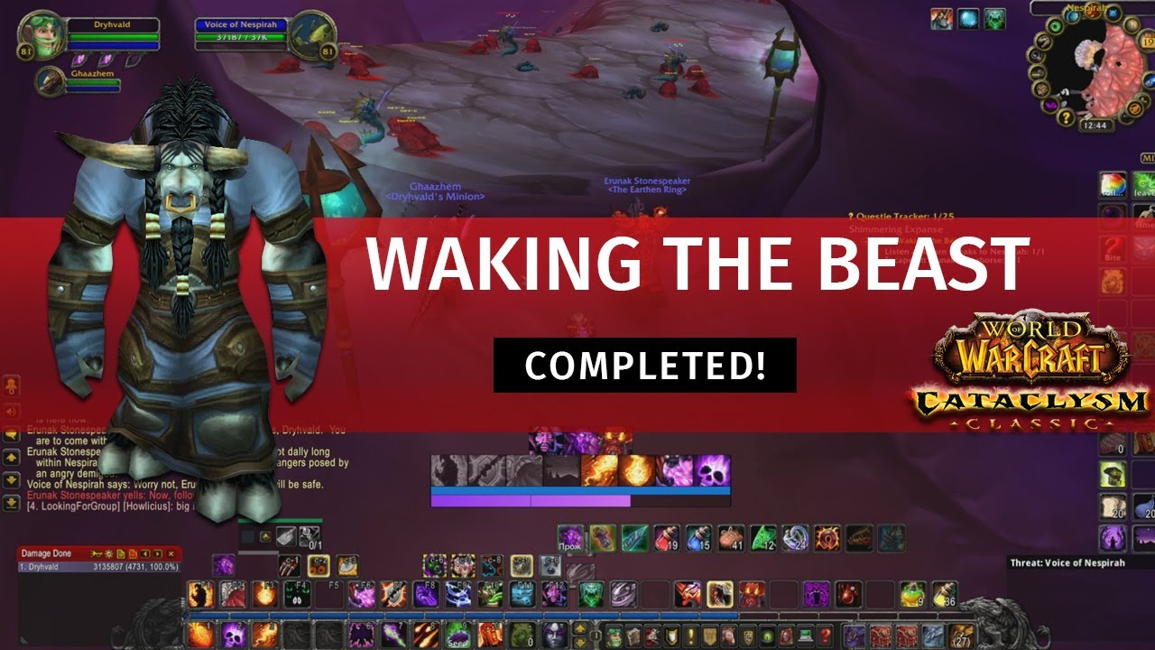 Waking the Beast Cataclysm Classic Warlock World of Warcraft - YouTube