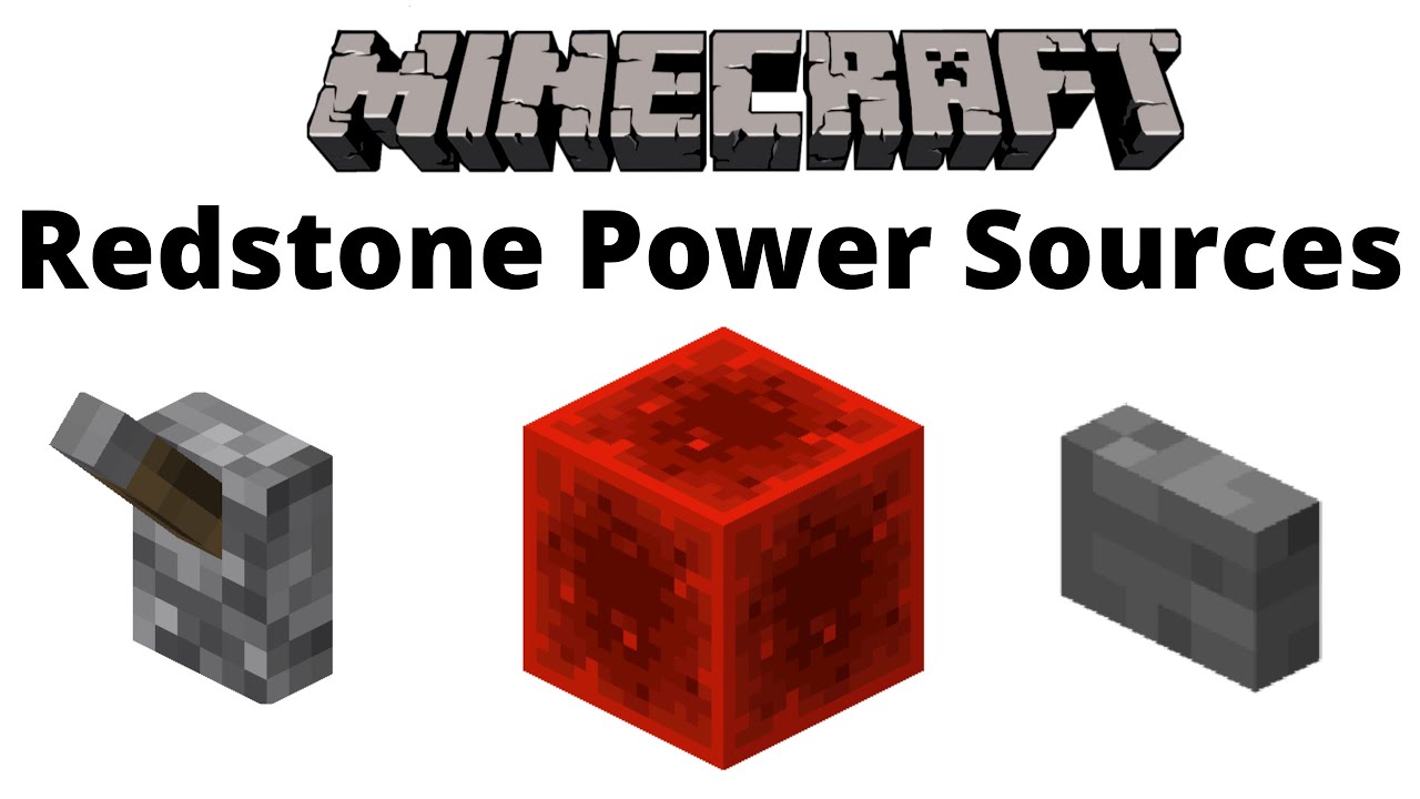 Guide To Redstone Power Sources - YouTube