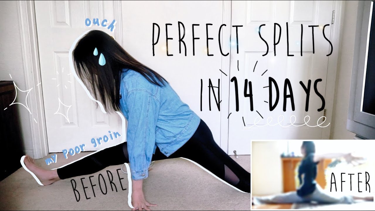 Getting My Splits in 14 DAYS (NOT FLEXIBLE) - YouTube
