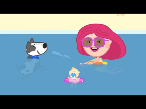Çocuk videoları - Eğitici çizgi film - Smarta'nın sihirli çantası - Smarta bebek ile sahile gidiyor