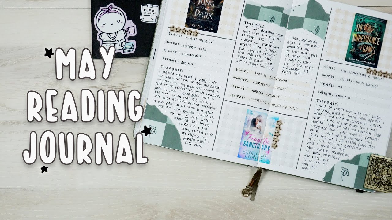 May 2025 Reading Journal | setup + books I read - YouTube