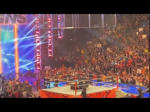 The Bloodline Entrance LIVE At WWE Raw - YouTube