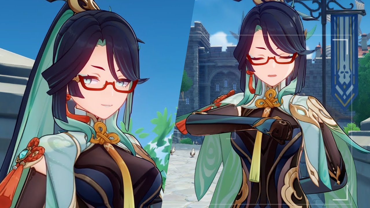 Smug Xianyun doing the Favonius Knight Pose - YouTube