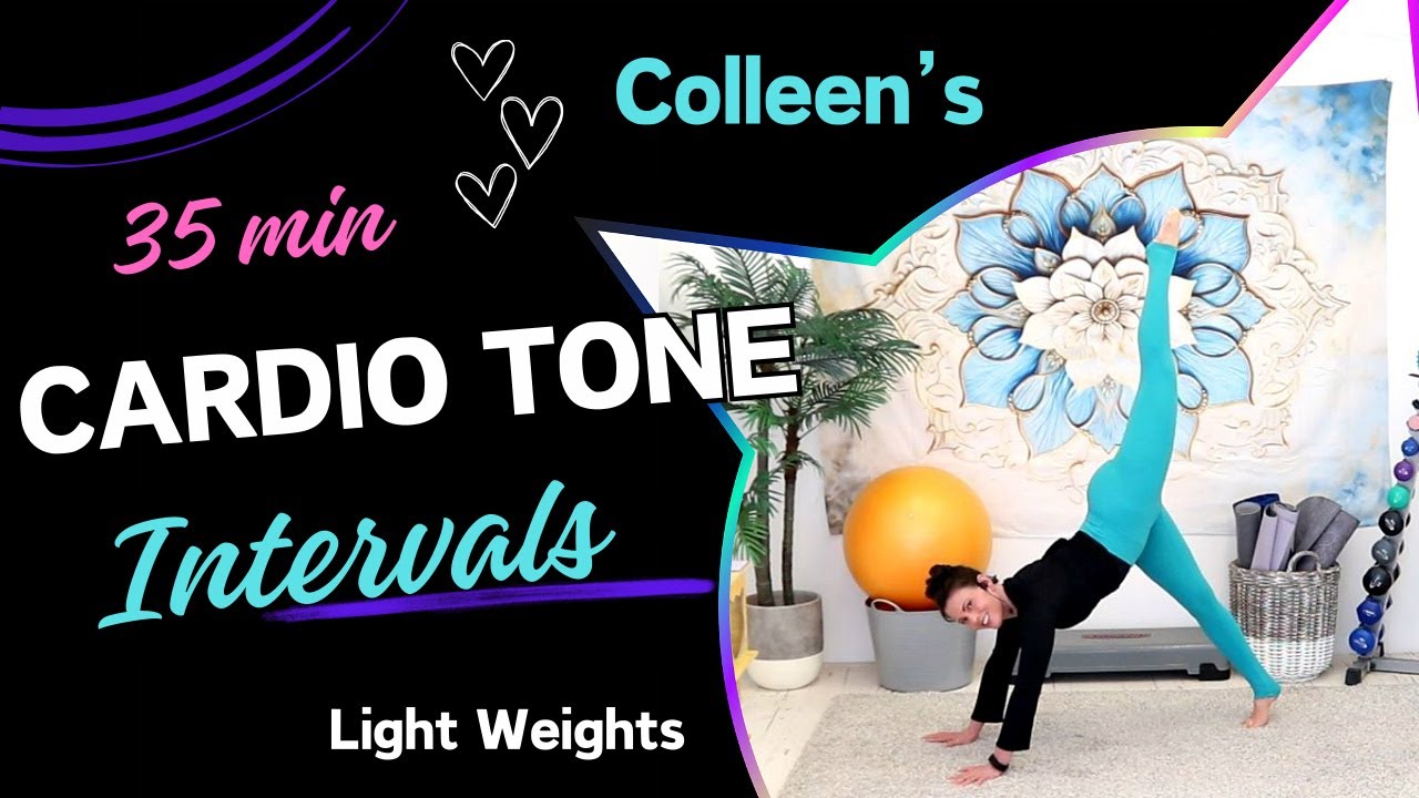 COLLEEN'S 35 MIN CARDIO TONE INTERVALS // LOW IMPACT CARDIO SCULPT WITH ...