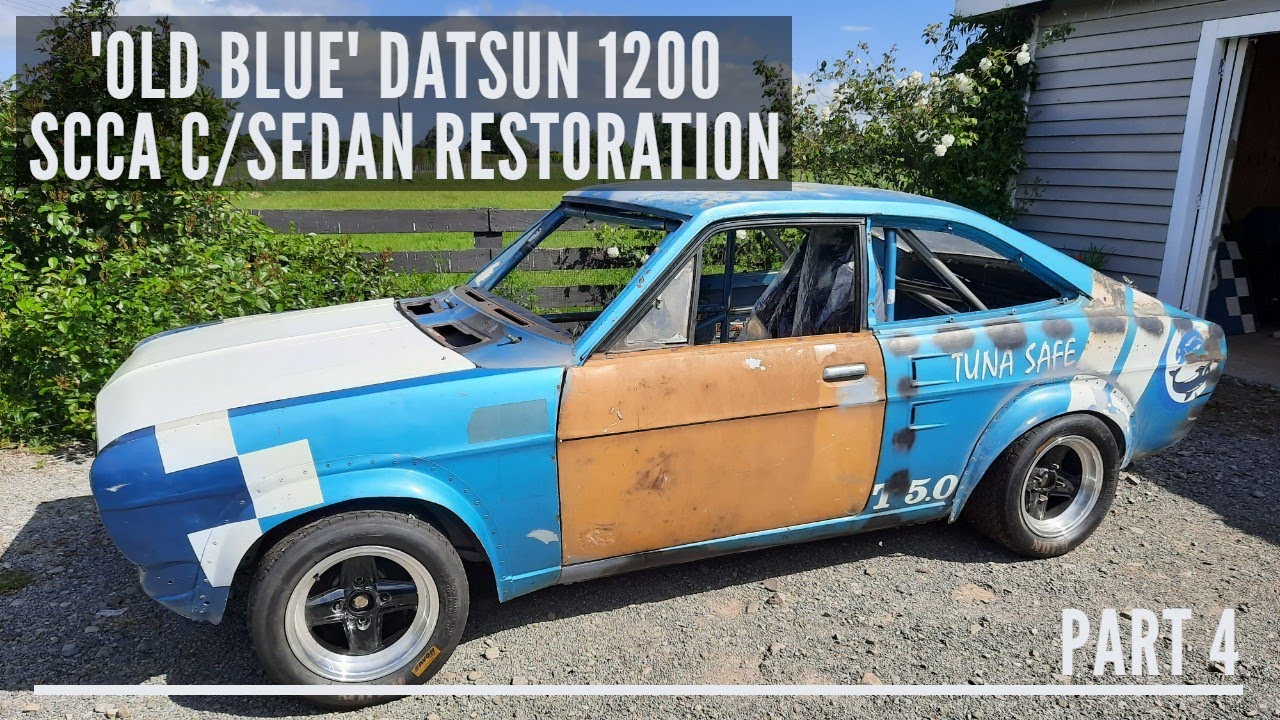 Old Blue Datsun 1200 Restoration Part 4 - YouTube