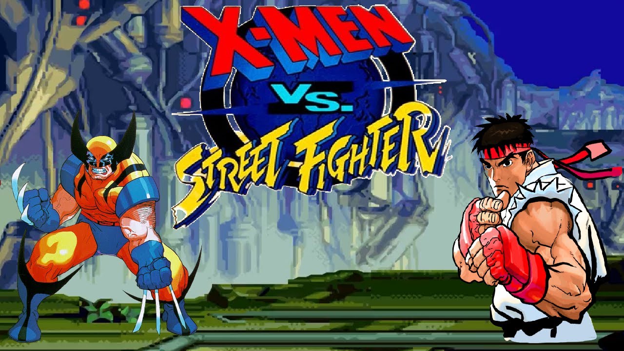 X-Men vs. Street Fighter Ryu - Wolverine PS1 Gameplay - YouTube