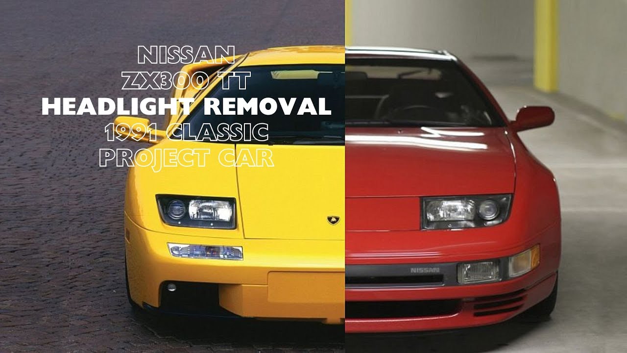 Not Lamborghini But Nissan Z32 Headlight Removal!!! - YouTube