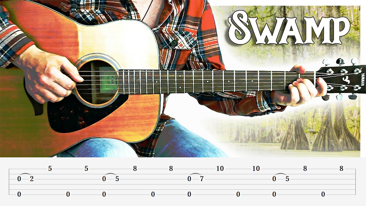 Dark Swamp [Swamp Blues Rock] Guitar Lesson w/ Tabs! - YouTube