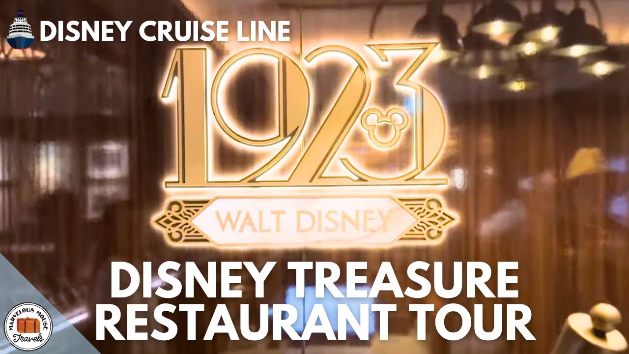 1923 Restaurant FIRST LOOK onboard the NEW Disney Treasure from Disney ...